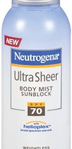 Neutrogena Ultra Sheer Sunblock Body Mist, SPF 70, 5 Ounces (Pack of 2)