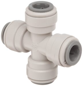 john guest acetal copolymer tube fitting, cross, 3/8" tube od (pack of 10)