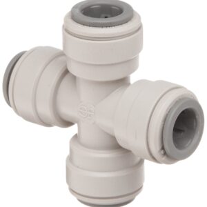 John Guest Acetal Copolymer Tube Fitting, Cross, 3/8" Tube OD (Pack of 10)