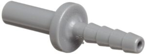 john guest acetal copolymer barbed tube fitting, stem, 1/4" stem od x 3/16" hose id (pack of 10)