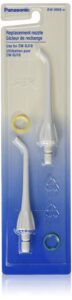 panasonic water jet nozzle replacement, compatible with ew-dj10-w, ew-dj10-a dental flossers, white, 2 count