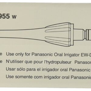 Panasonic Water Jet Nozzle Replacement, Compatible with EW-DJ10-W, EW-DJ10-A Dental Flossers, White, 2 Count