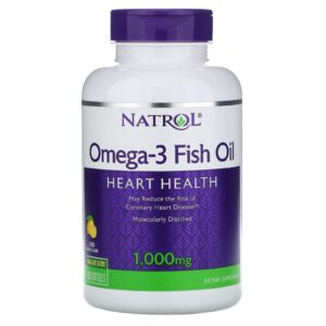 natrol omega-3 fish oil 1000mg, 150 softgels (pack of 2)2