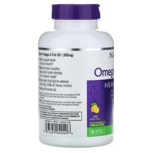 Natrol Omega-3 Fish Oil 1000mg, 150 Softgels (Pack of 2)2