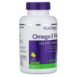 Natrol Omega-3 Fish Oil 1000mg, 150 Softgels (Pack of 2)2