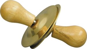 rhythm band school children musical instruments brass finger cymbals