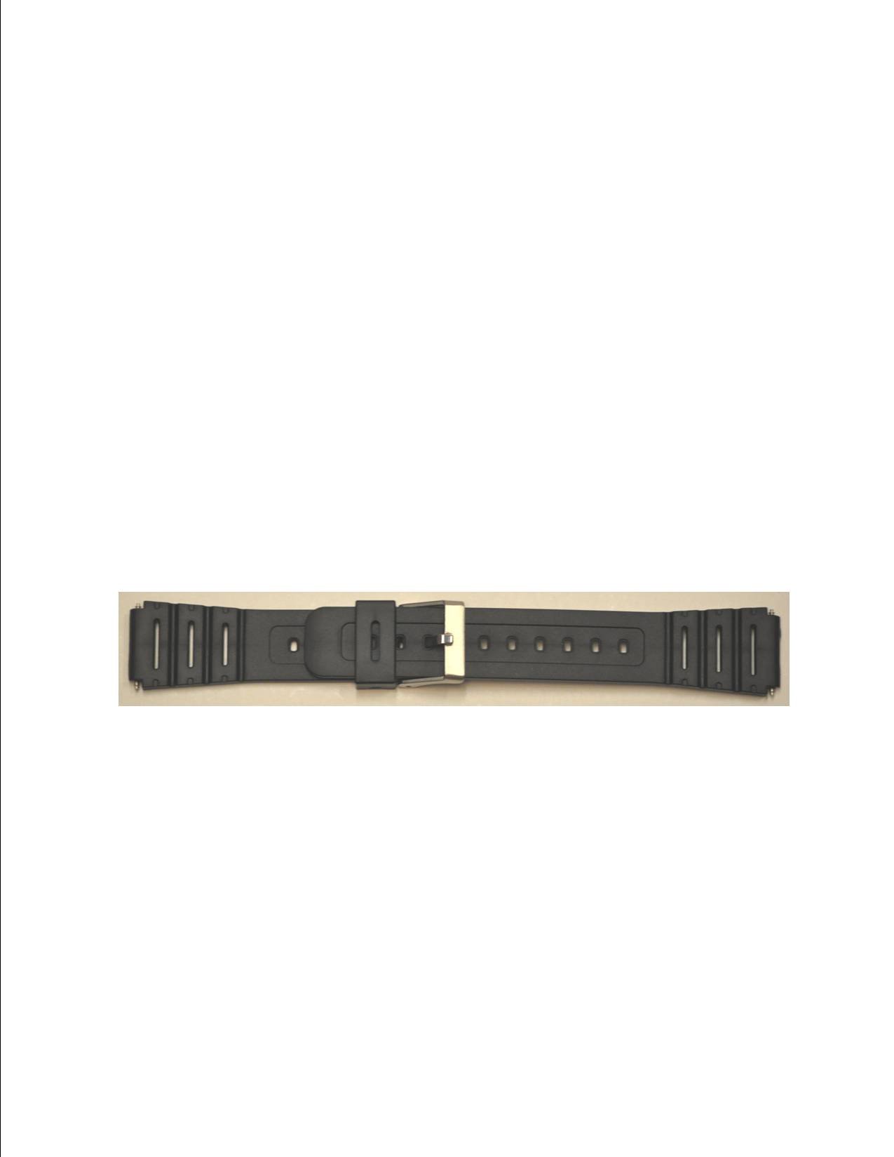 Timex Men's Q7B727 Resin Performance Sport 18mm Black Replacement Watchband