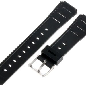 Timex Men's Q7B727 Resin Performance Sport 18mm Black Replacement Watchband