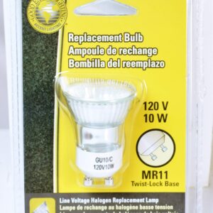 GOOD EARTH LIGHTING GB-120V10W-HMR11 MR11 Replacement Halogen Bulb