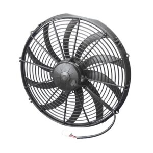 spal 30102049 16" curved blade performance fan , black