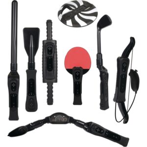 cta digital wii sports resort 8-in-1 sports pack (black)