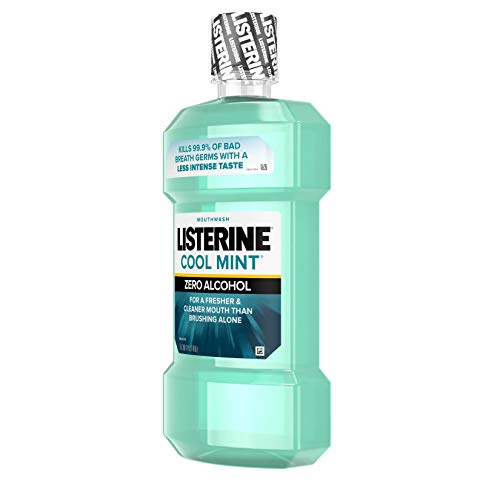 Listerine Zero Mouthwash, Clean Mint, 50.7-Ounce (1.5 L)