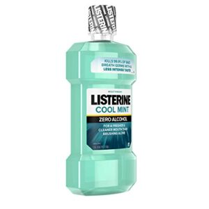 Listerine Zero Mouthwash, Clean Mint, 50.7-Ounce (1.5 L)