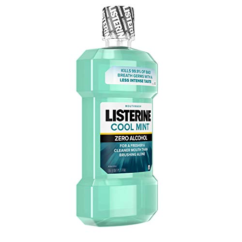 Listerine Zero Mouthwash, Clean Mint, 50.7-Ounce (1.5 L)