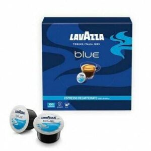 Lavazza BLUE Capsules, Espresso Decaffeinato Coffee Blend, Decaffeinated Medium Roast, 100 Count (Pack of 1)