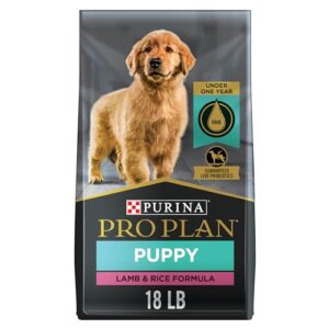 purina pro plan high protein puppy food dha lamb & rice formula - 18 lb. bag