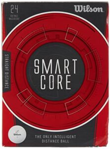 wilson smart core golf ball - pack of 24 (white)