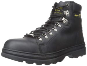 ad tec men's 6" ankle laceup leather certified work & hiker boot | steel toe, padded collar, cushioned insole & oil resistant outsole