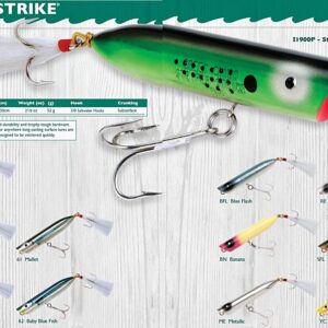 Creek Chub Striper Strike Lures, Metallic, 5-Inch, 2 1/8 oz, (I1900PME)