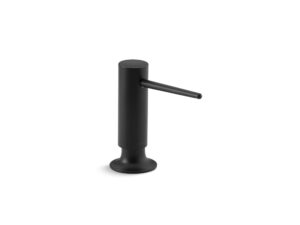 kohler 1995-bl contemporary design soap/lotion dispenser, matte black