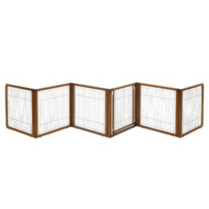 richell 3-in-1 convertible elite pet gate, 6-panel