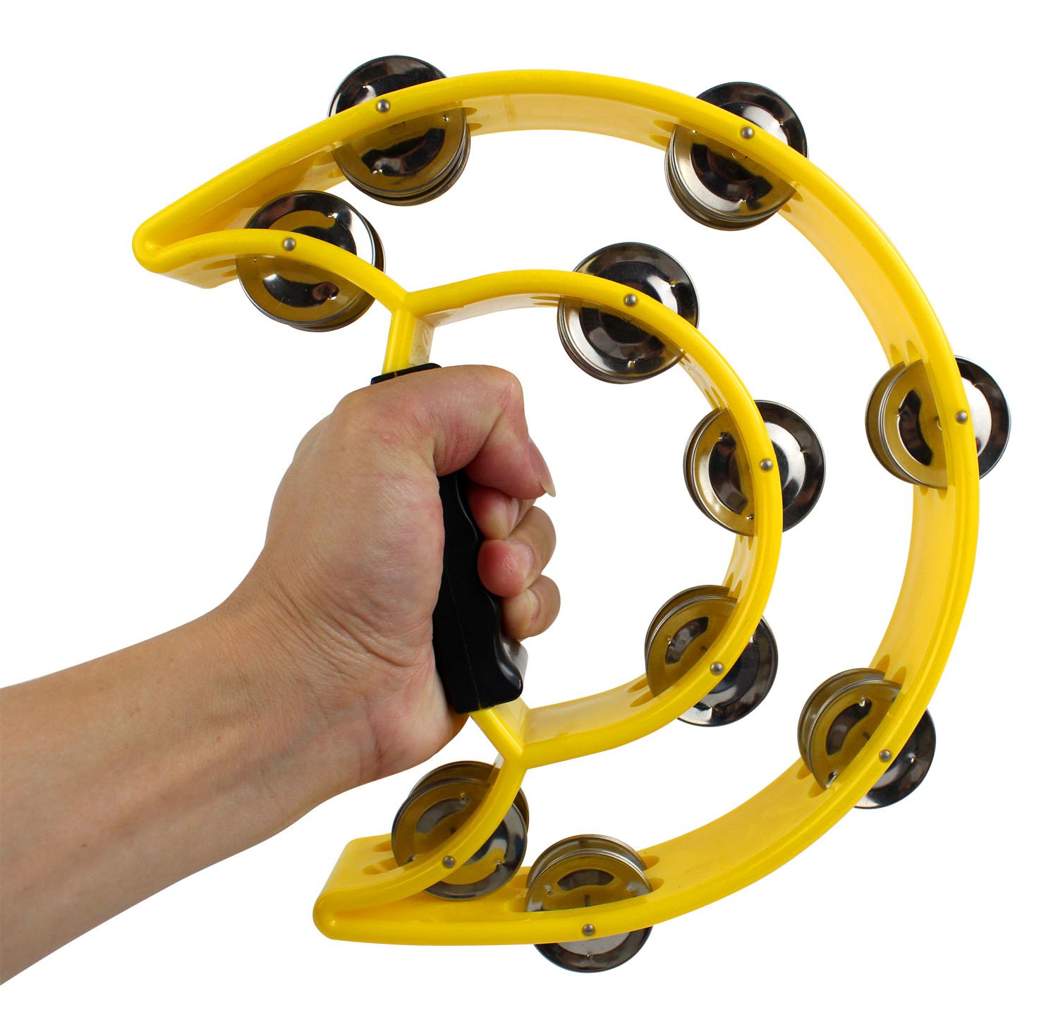 YMC Half Moon Tambourine Double Cutaway TAM20-YW -Yellow