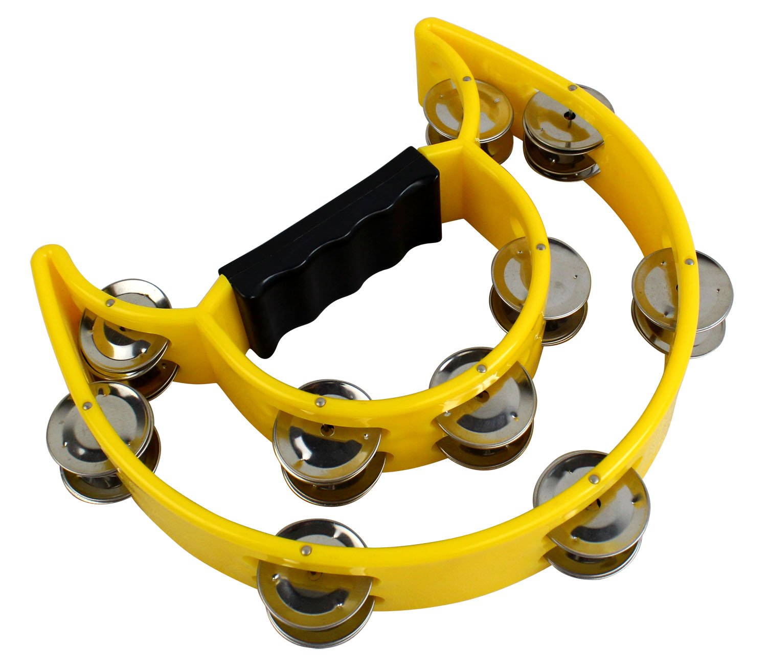 YMC Half Moon Tambourine Double Cutaway TAM20-YW -Yellow