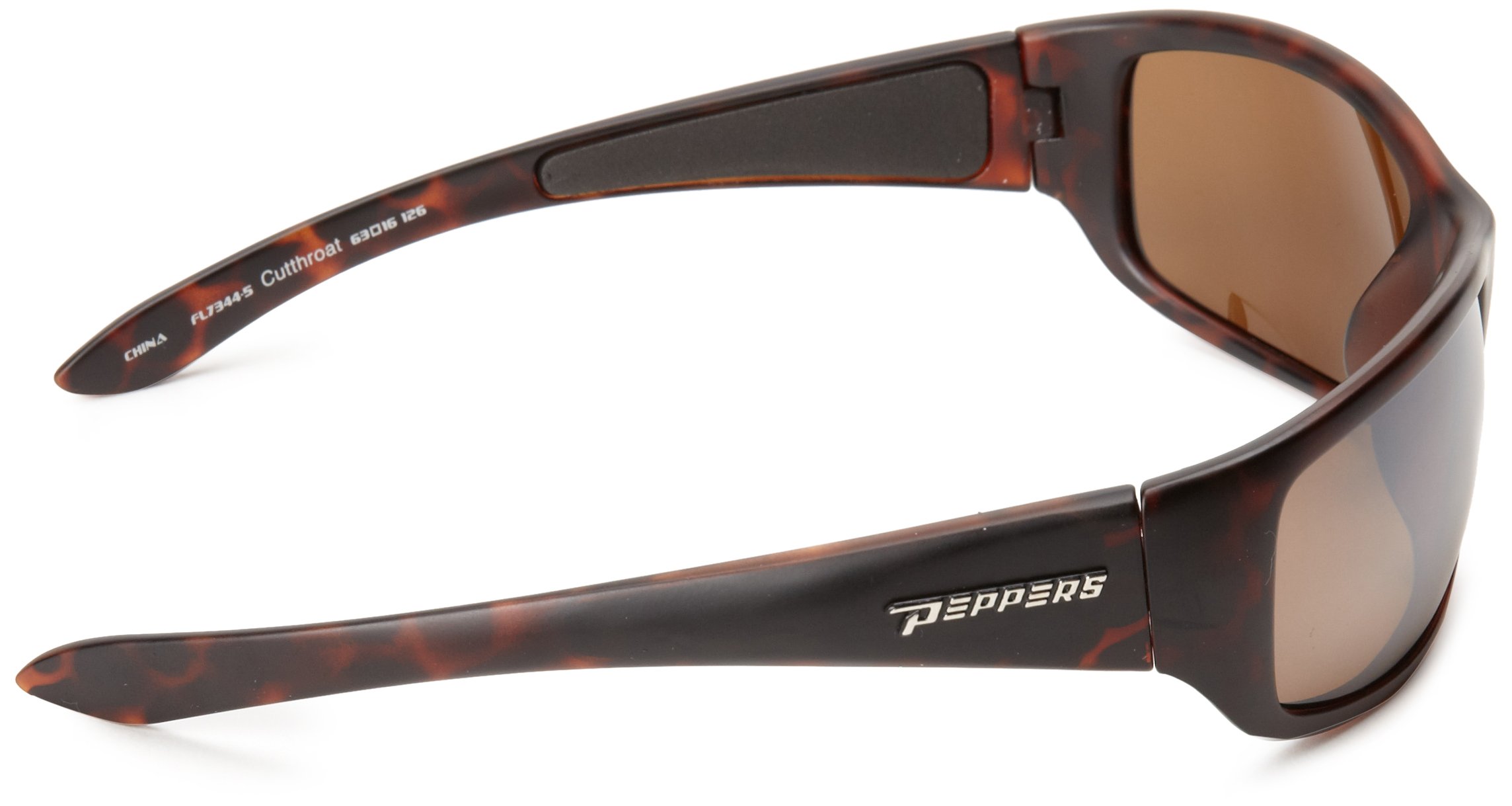 Pepper's Cutthroat Polarized Sport Sunglasses, Dark Tortoise, One Size