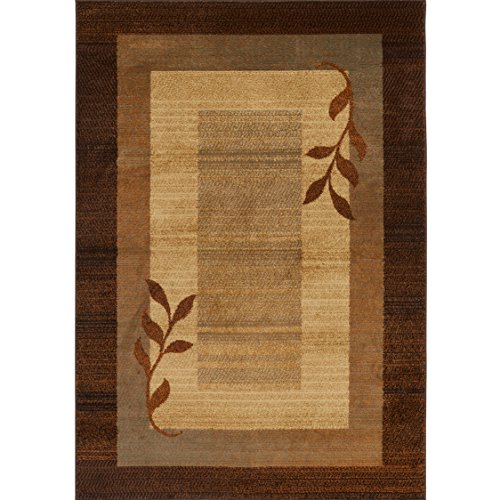 Home Dynamix Royalty Clover Modern Area Rug, Brown Multi, 5'2"x7'2" Rectangle