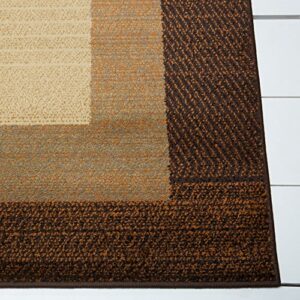 Home Dynamix Royalty Clover Modern Area Rug, Brown Multi, 5'2"x7'2" Rectangle