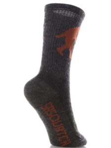 sockguy sasquatch 6in wool sock one color, s/m