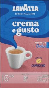 lavazza crema e gusto ground coffee 250g