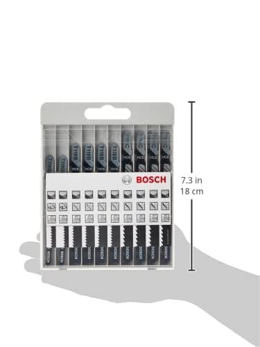 Bosch 2607010629 Jigsaw Blade-Set "x-Pro Line" For Wood 10 Pcs