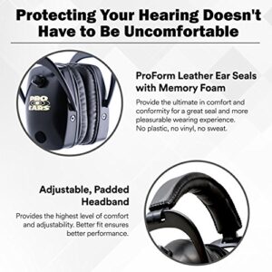 Pro Ears Electronic Hearing Protection BehindtheHead-Ear Muffs,GS-PT300-B-BH-L, Black, One Size