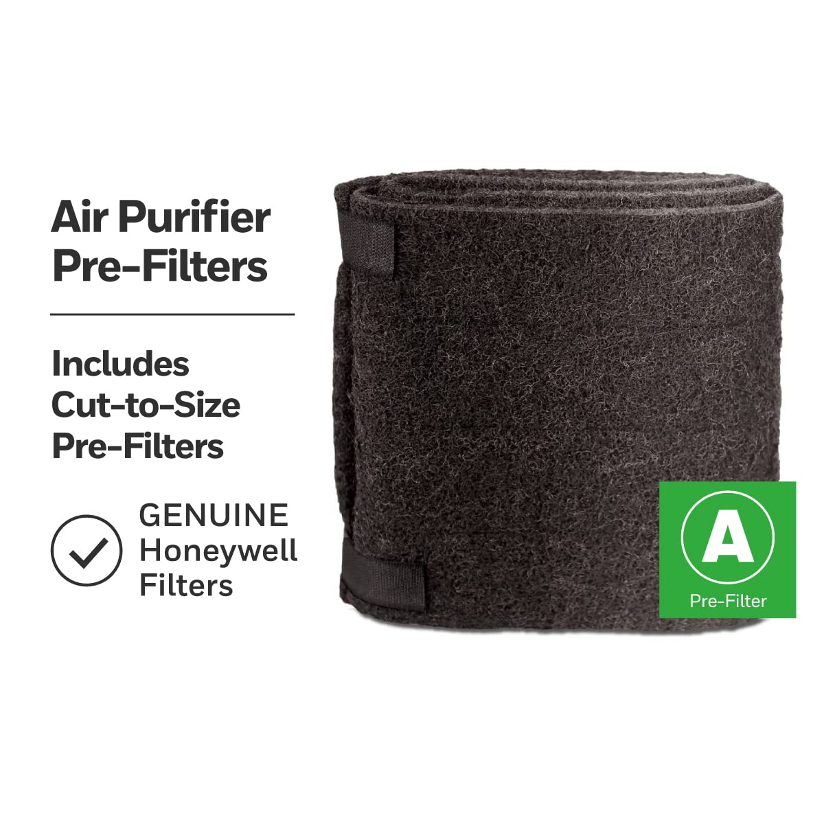 Honeywell HRF-AP1 Universal Carbon Air Purifier Replacement Pre-Filter A, 1-Pack - Allergen Air Filter Targets Dust, VOC, Pet, Kitchen, and Wildfire/Smoke Odors