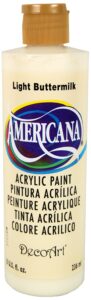 decoart da164-9 americana acrylics, 8-ounce,light buttermilk