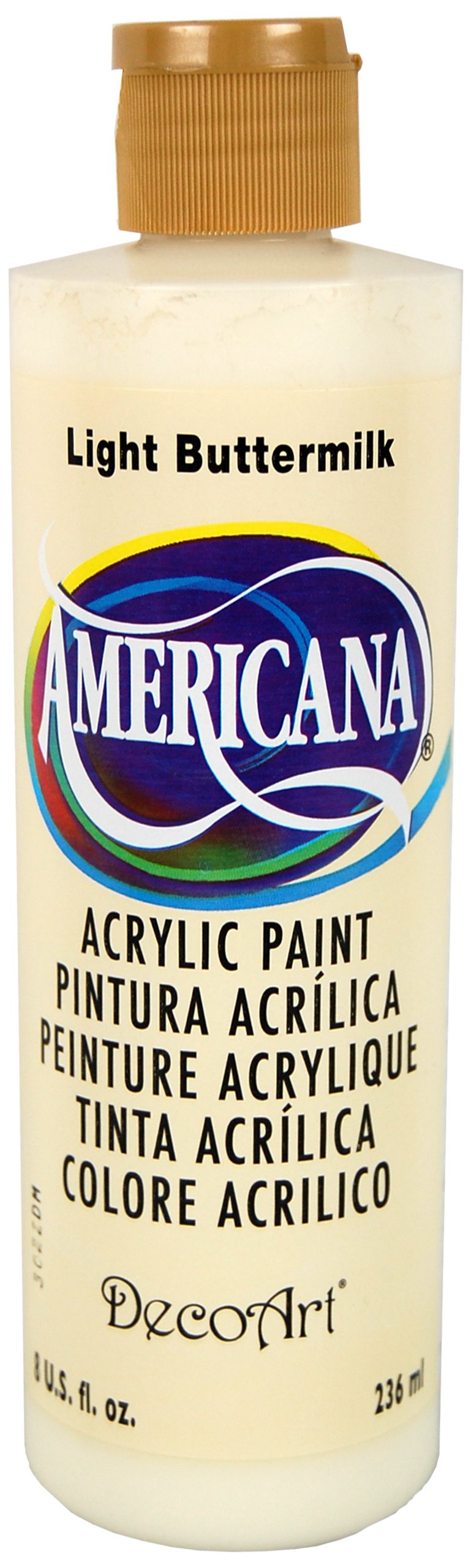 DecoArt DA164-9 Americana Acrylics, 8-Ounce,Light Buttermilk