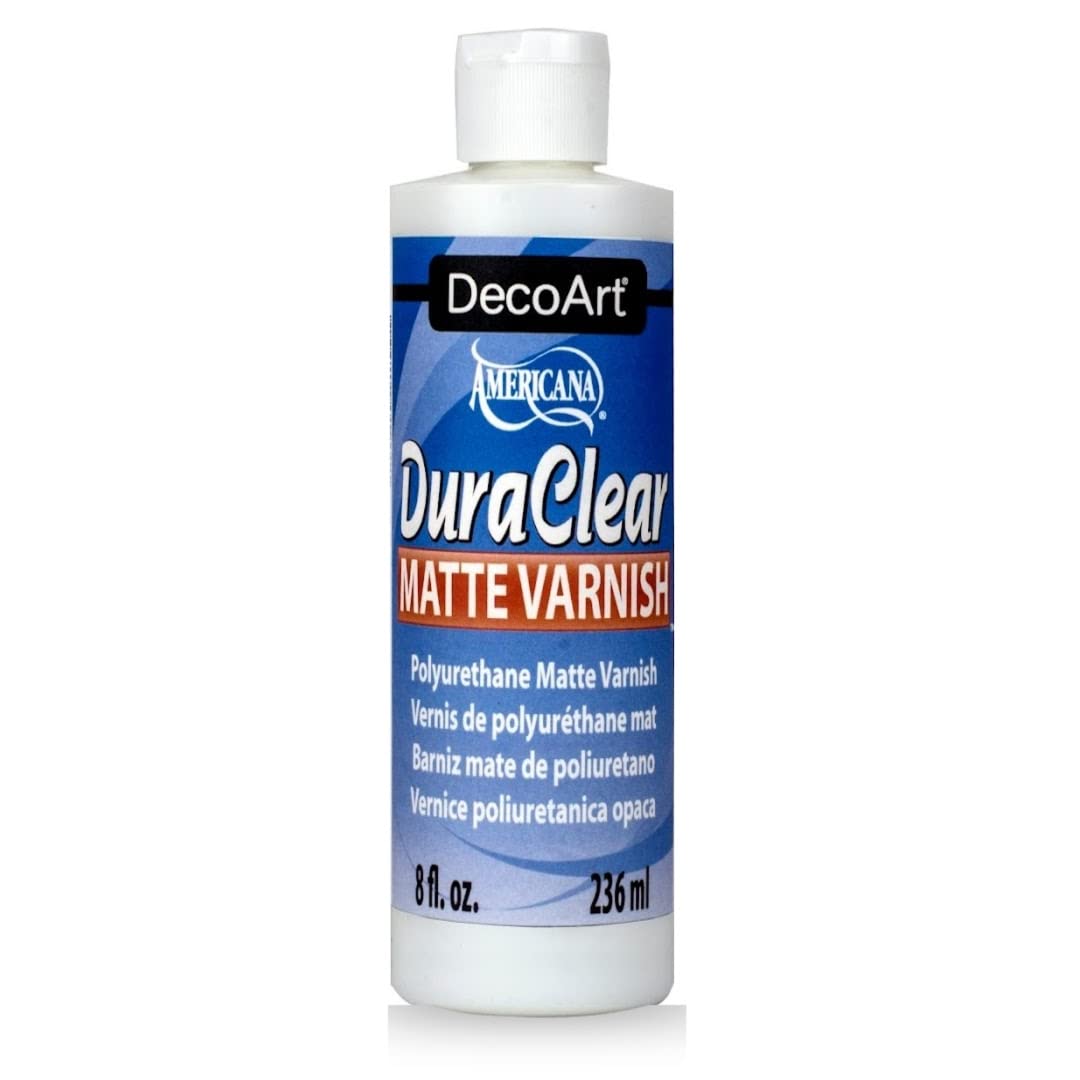 DecoArt DuraClear Varnish 8oz Matte, 8 Fl Oz (Pack of 1)