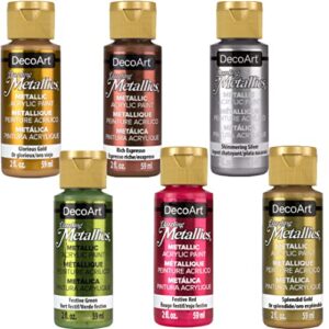 decoart dask268 dazzling metallics sample pack