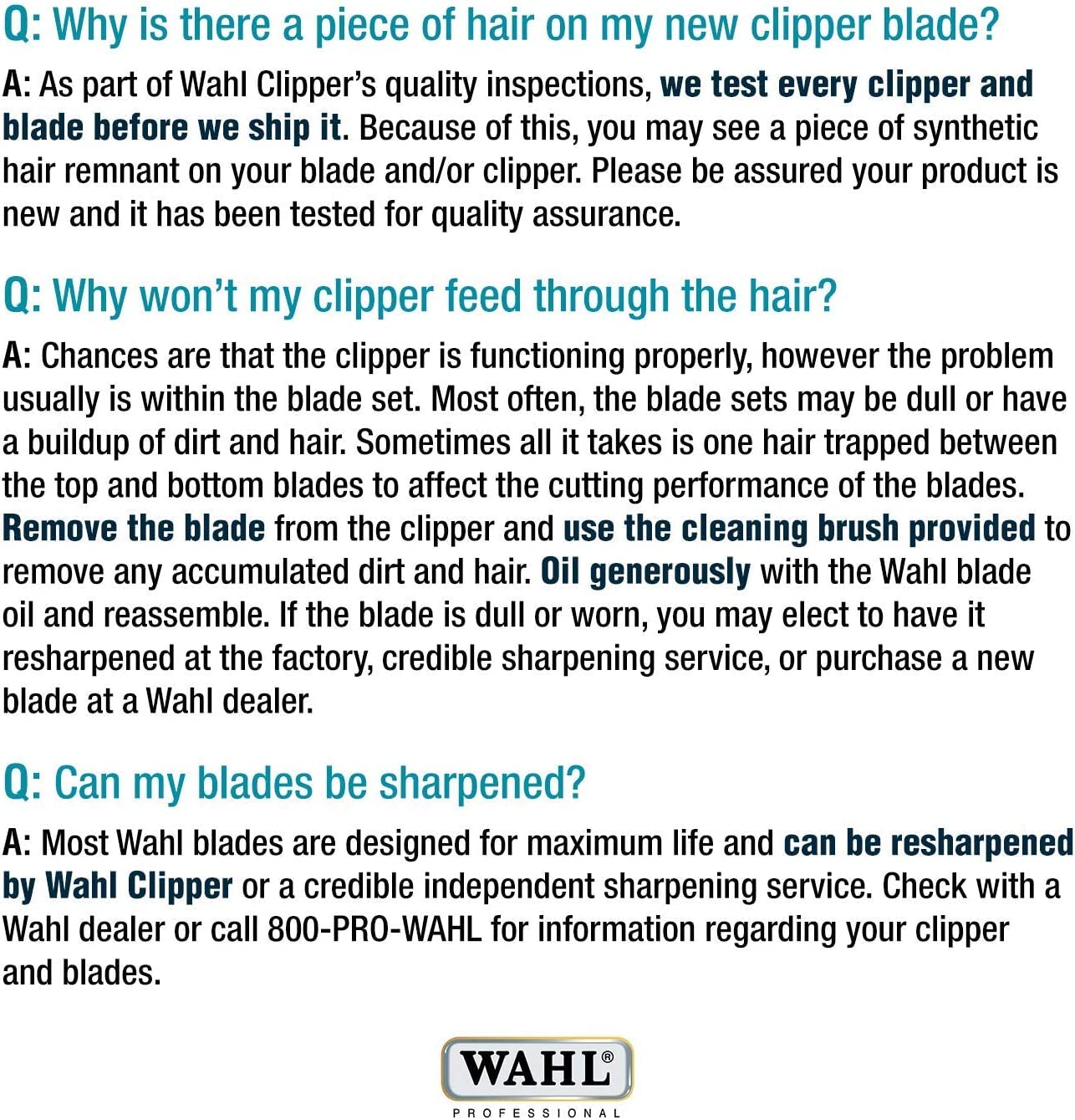 Wahl Professional Animal 10 Medium Ultimate Competition Series Detachable Blade with 1/16-Inch Cut Length (2358-500)