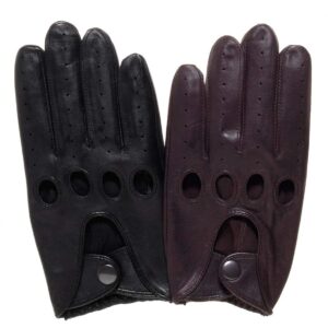 Pratt and Hart Silverstone Our Bestselling Men's Leather Driving Gloves Size L Black