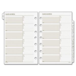 at-a-glance day runner undated planner telephone and address a–z tabs, 5-1/2" x 8-1/2", size 4, loose-leaf (021-0100)