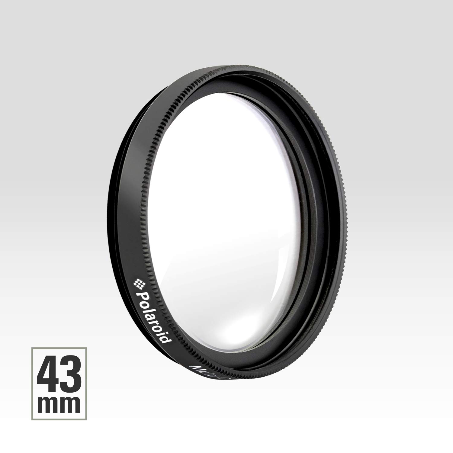 Polaroid Optics 43mm UV Filter | Protective Ultraviolet Filter Absorbs Haze, Improves Images & Shields Lens from Atmospheric Damage | Slim Multi-Coated Glass (PLFILUV43)