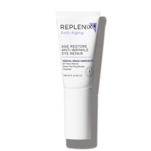 replenix age restore anti-wrinkle retinol eye repair, medical-grade anti-aging eye cream for fine lines, dark circles & puffiness (0.5 fl. oz)