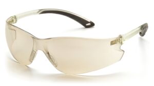 pyramex itek safety eyewear, indoor/outdoor mirror lens with indoor/outdoor mirror temples