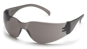 pyramex mini intruder safety eyewear clear frame gray lens ansi z87+