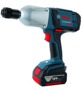 bosch hth182-01 18-volt lithium-ion 7/16-inch hex high torque impact wrench kit with 2 batteries, charger and case