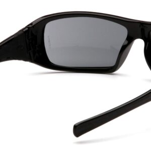 Pyramex Safety Goliath Safety Eyewear, Black Frame, Gray Lens (SB5620D)