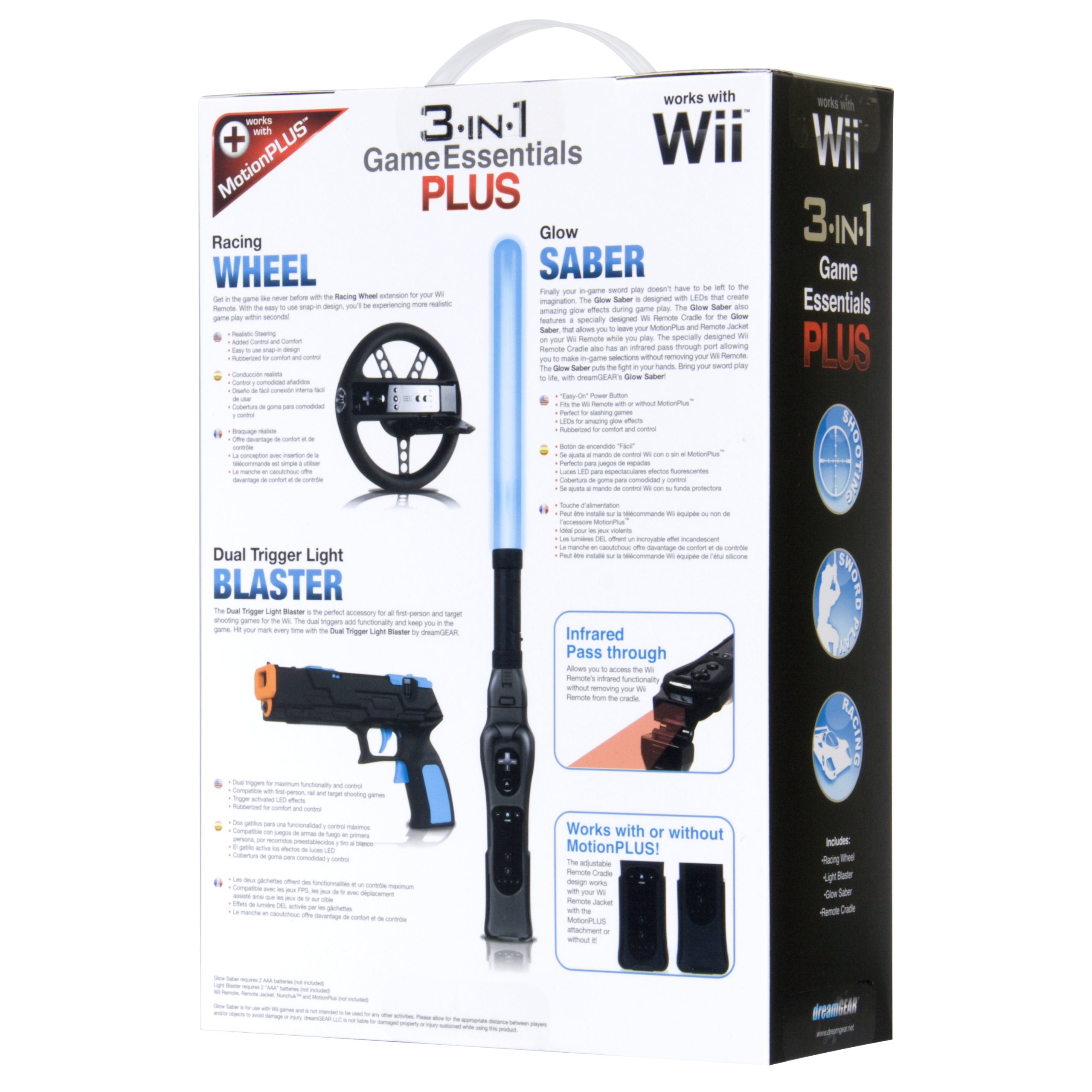 Wii 3-in-1 Game Essentials Plus - Black