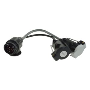 maypole mp603 13 pin -7pin n and s adaptor lead - black